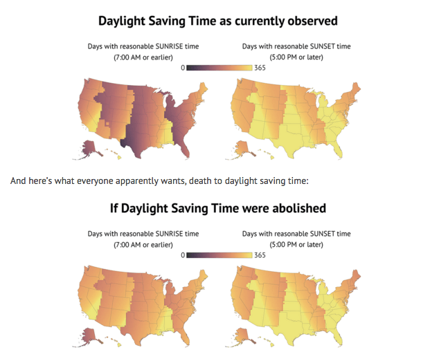 Daylight Savings Map - Infogram