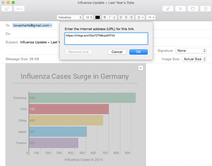 Add Infogram Charts to Emails in 3 Easy Steps - Infogram