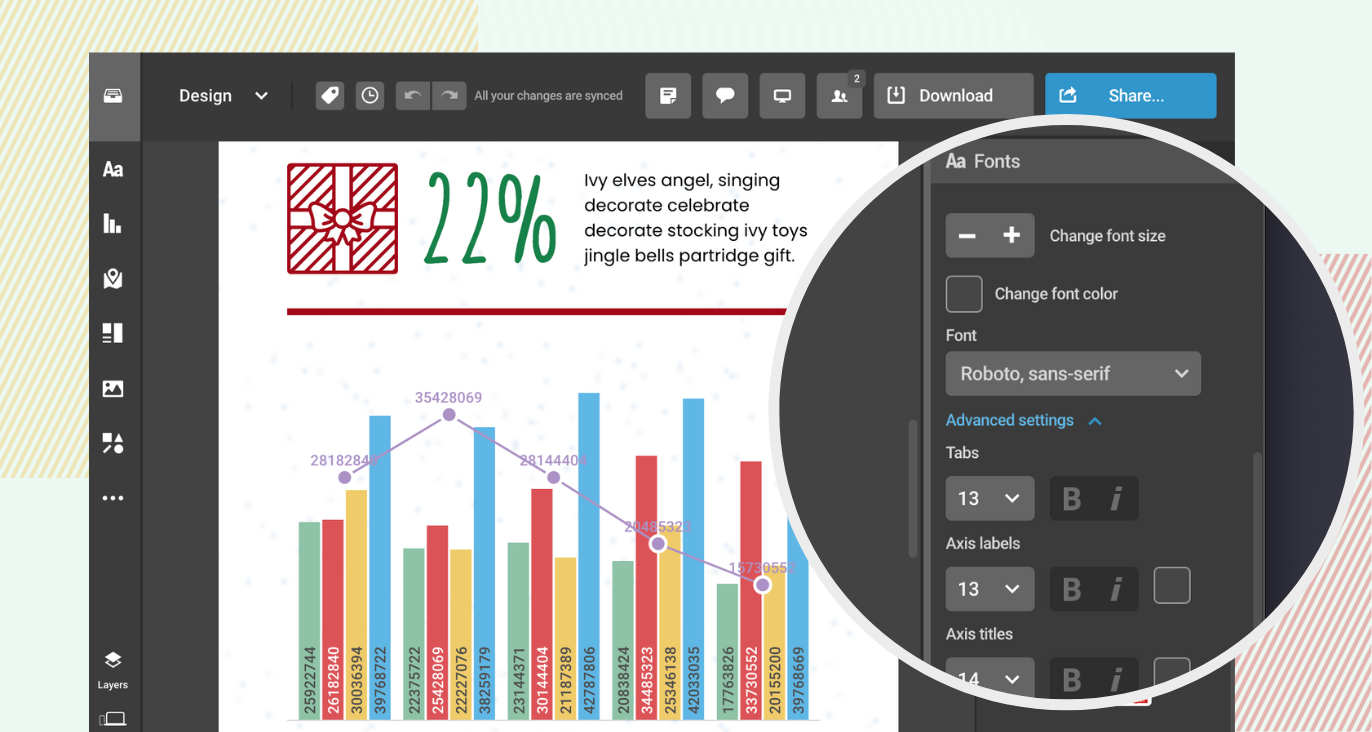 Enhanced Multiple Axis Chart Value Display | Infogram Enhanced Multiple Axis Chart Value Display | Infogram