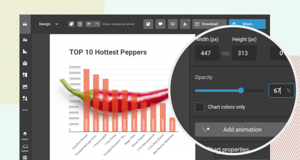 Introducing Opacity Control for Chart Colors | Infogram