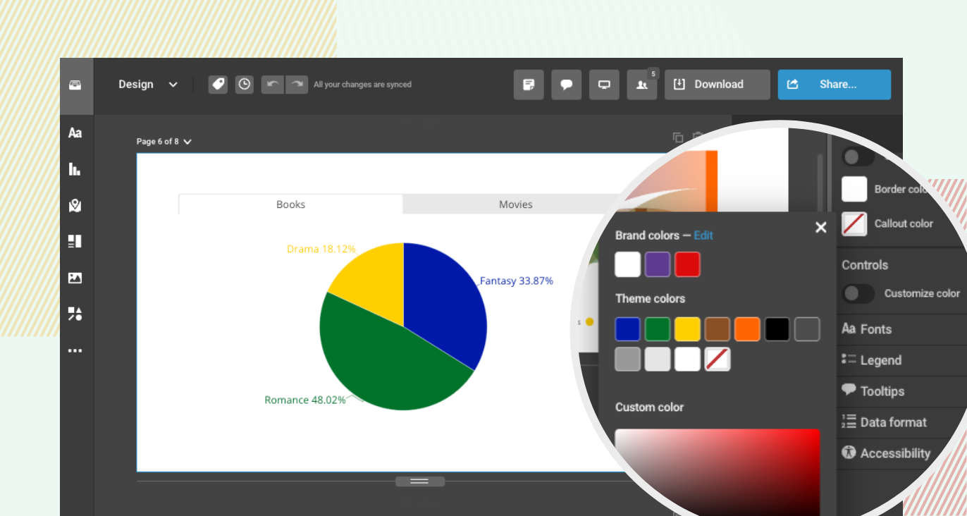 change-callout-colors-for-pie-based-charts - Infogram