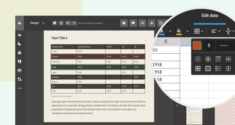 Introducing Table Borders Customization | Infogram