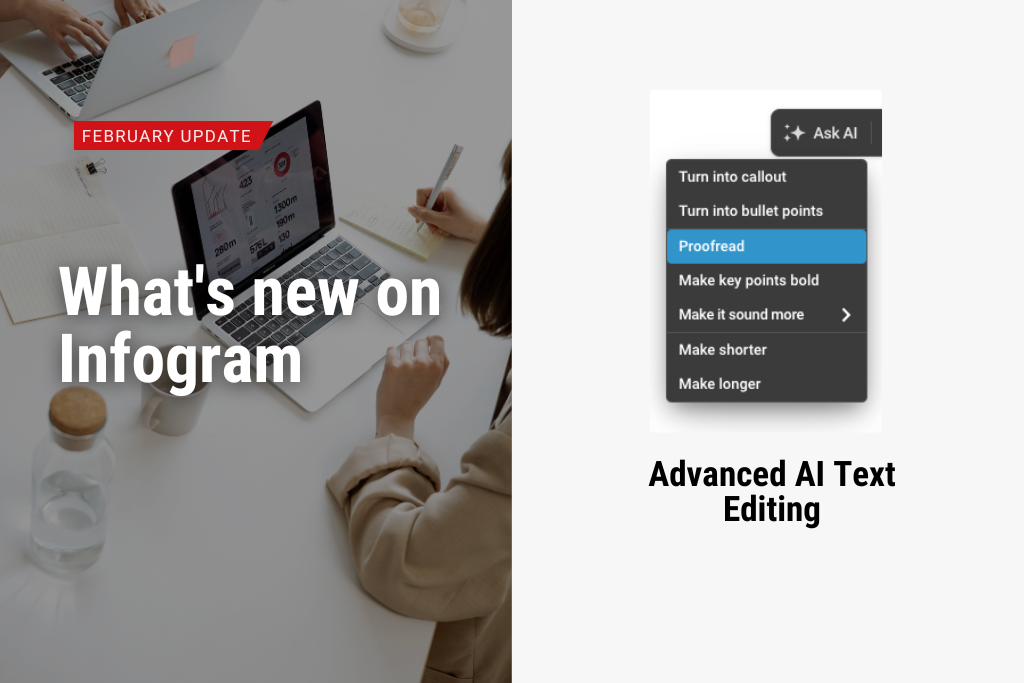 New Advanced AI Text Editing Features | Infogram