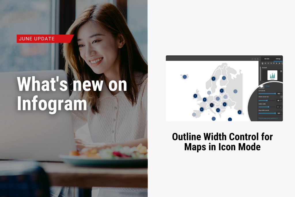Control outline width in maps using icon mode | Infogram