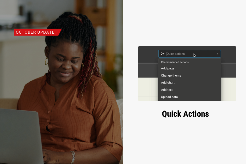 Unlock Faster Creativity with Quick Actions | Infogram